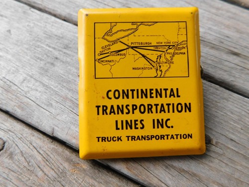 Vintage Continental Transportation Lines Inc. Spring Loaded Enamel ...