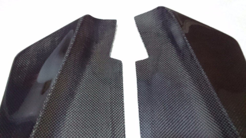 1993-2002 Mazda RX7 FD Carbon Fiber Canard Side Fin Lip Spoiler Left ...