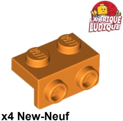 Lego 4X Bracket 1X2 - 1X2 Support 90° Down Orange 99781 New | eBay