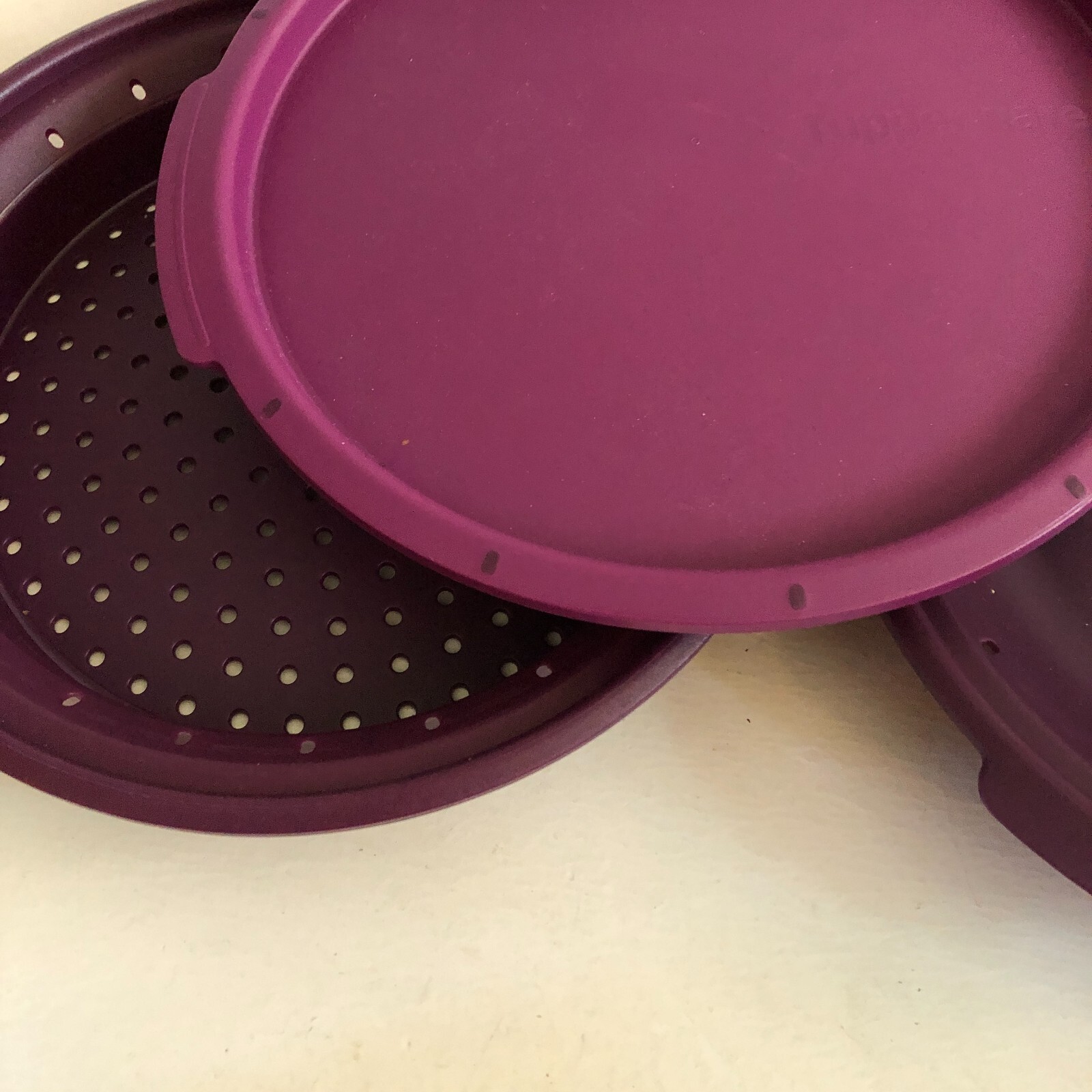 Tupperware Purple 4 Pc Smart Steamer Microwave Cooker Set Healthy ...