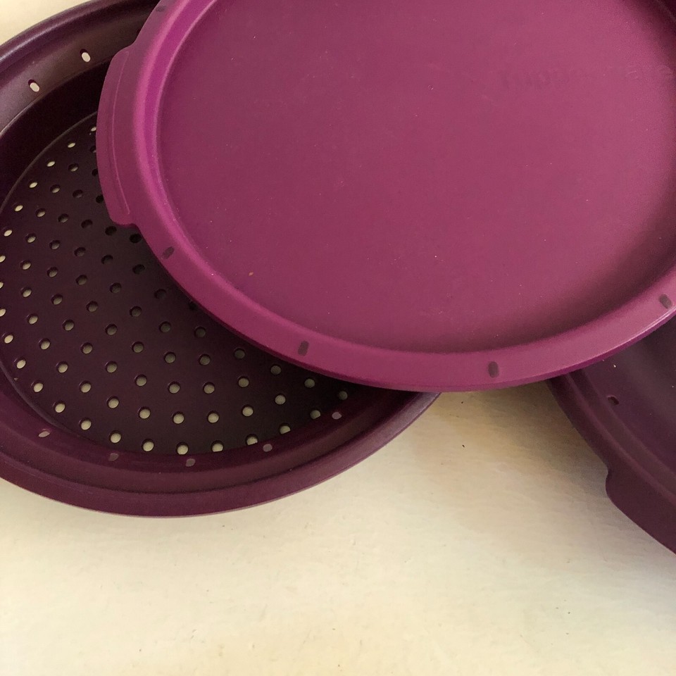 Tupperware Purple 4 Pc Smart Steamer Microwave Cooker Set Healthy ...