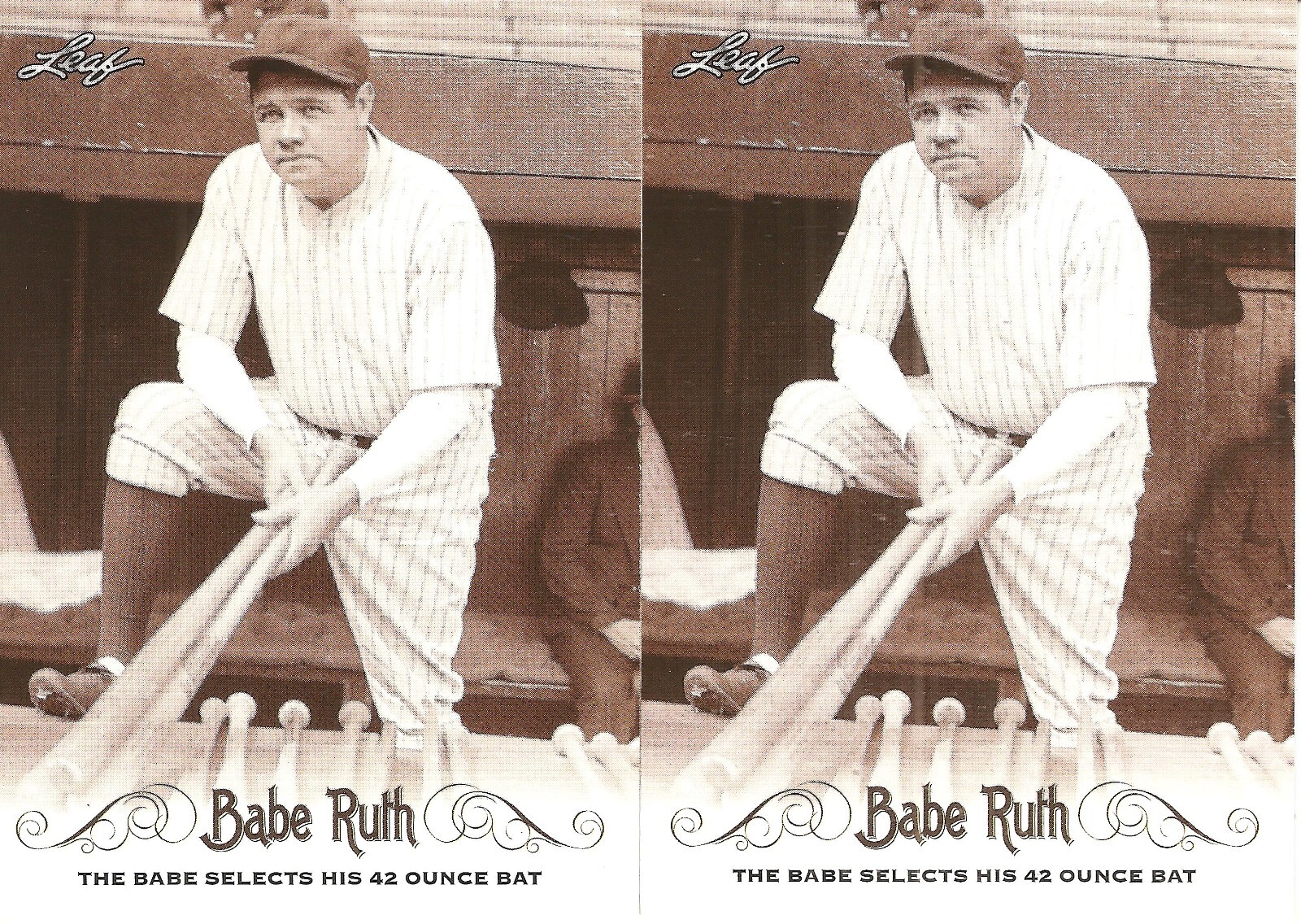 2 CARD 2016 LEAF BABE RUTH BASEBALL CARD LOT #77 | eBay