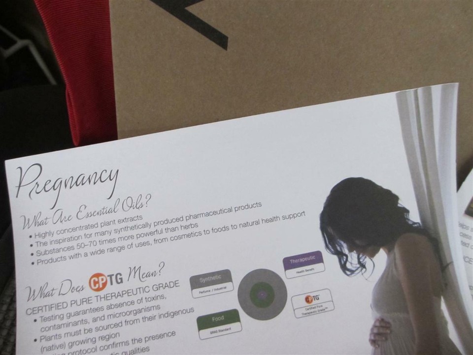 PREGNANCY doterra essential oil TEAR SHEET aromatic internal topical ...