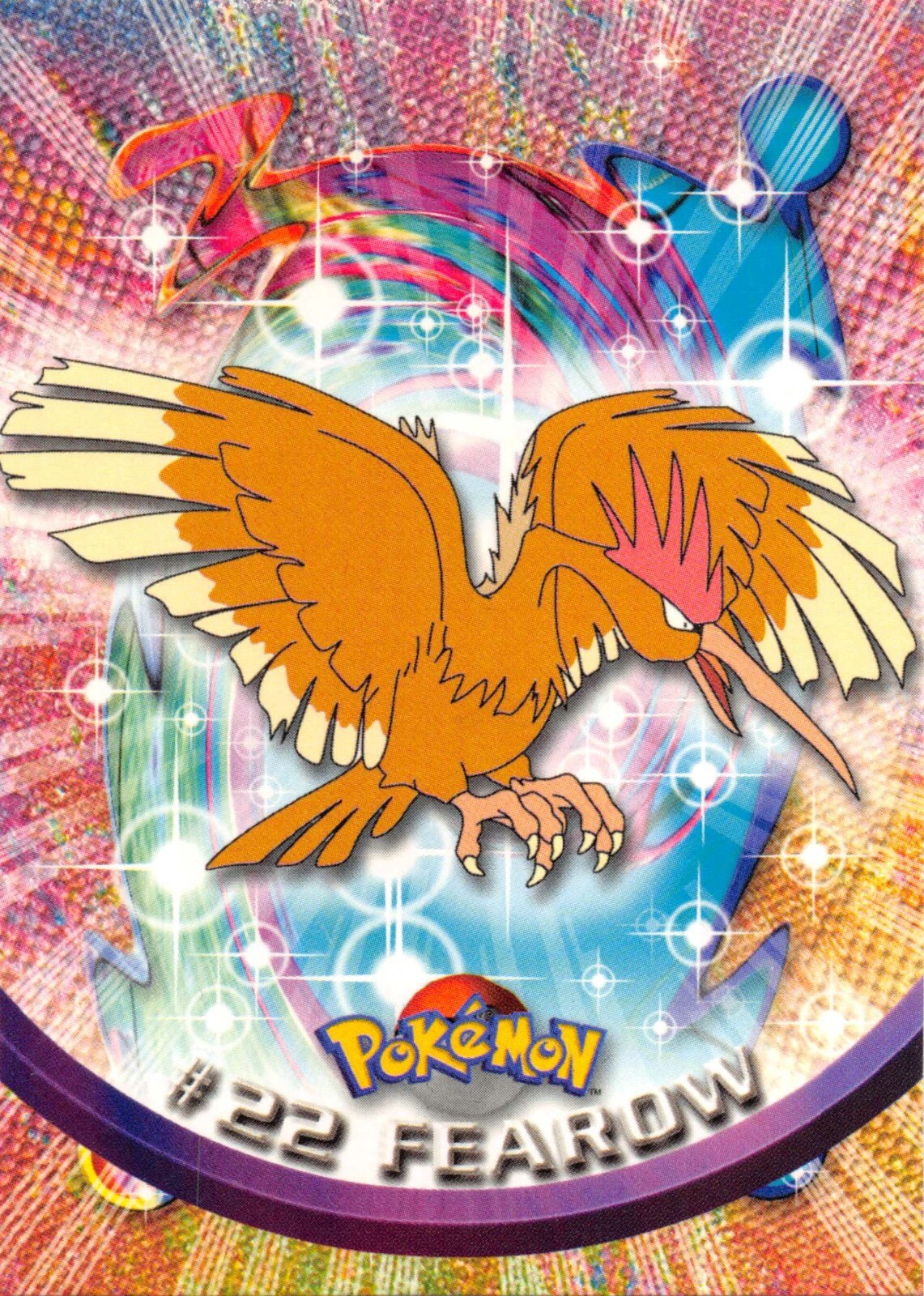 Fearow #22 - BLACK LOGO - NON- HOLO - Series 1 - TOPPS Pokémon CARD ...