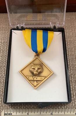 NOS Vintage CUBMASTER AWARD Boy Scouts of America Cub Leader MEDAL BSA ...