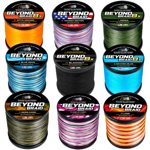 Beyond Braid Braided Fishing Line Abrasion Resistant No Stretch CHOSE ...
