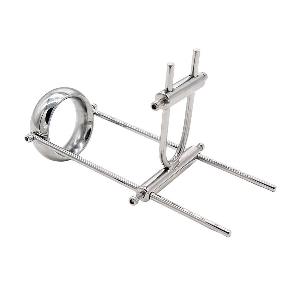 Men Scrotum Testicle Clamp Ball Crusher Ball Stretcher Chastity Device ...