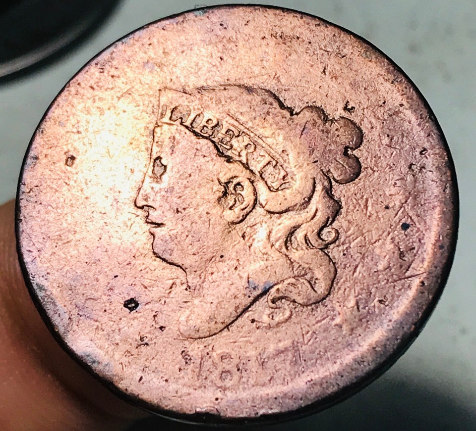 1817 Large Cent Coronet Head 1C Ungraded US Copper Coin CC26409 | eBay