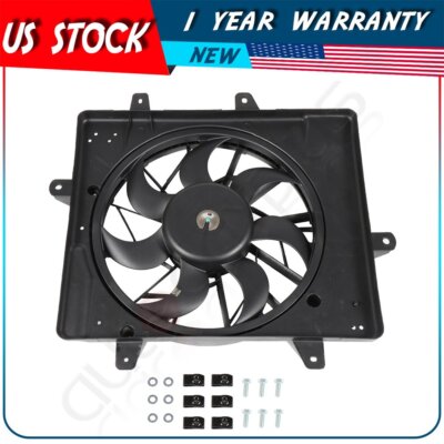 Radiator Fan Assembly For 2001 2002 2003 2004 2005 Chrysler PT Cruiser ...
