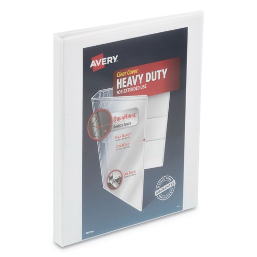 Avery Heavy-Duty View Binder with DuraHinge and Locking One Touch Slant ...