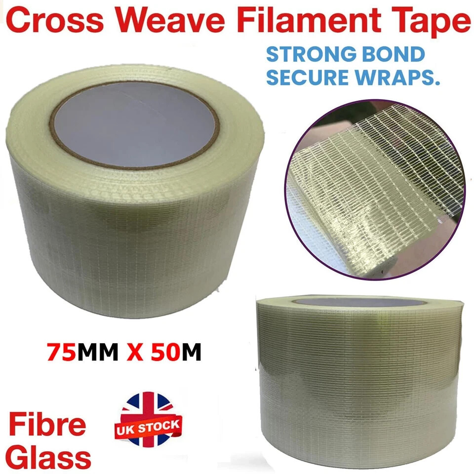 PACKAGING TAPES BROWN CLEAR FRAGILE CAUTION DUCT MASKING CROSS WEAVE ...