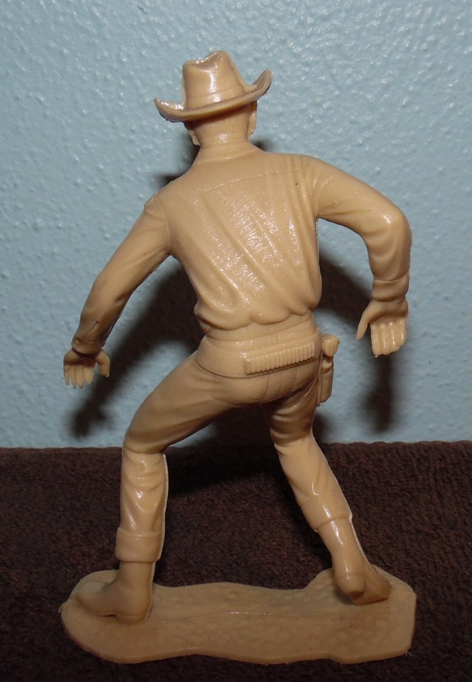 Vintage 1964 Louis Marx Co. Plastimarx Tan Cowboy Action Figure 5-1/2 ...