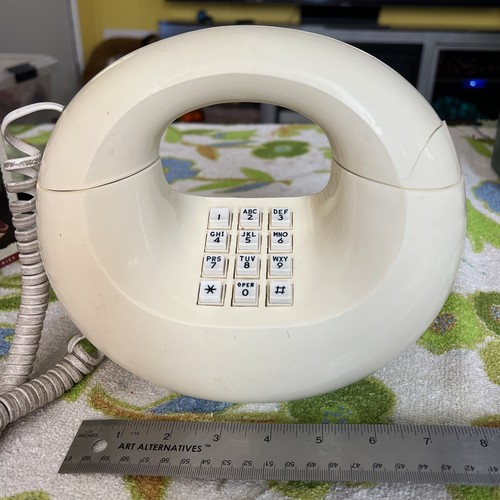 70s Western Electric Round Retro Push Button Telephone Brown Vintage ...