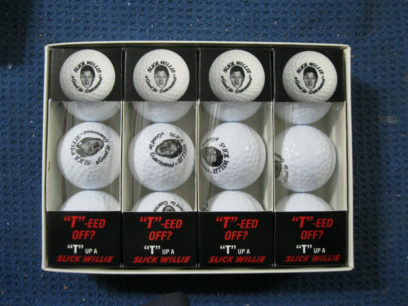 1 Dozen 1999 Slick Willy Good Lie Bill Clinton Logo Golf Balls New in ...