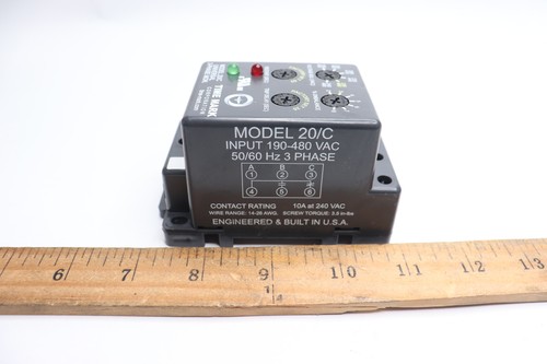 Time Mark 3-Phase Monitor with Adjustable Trip and Restart Delay 20/C ...