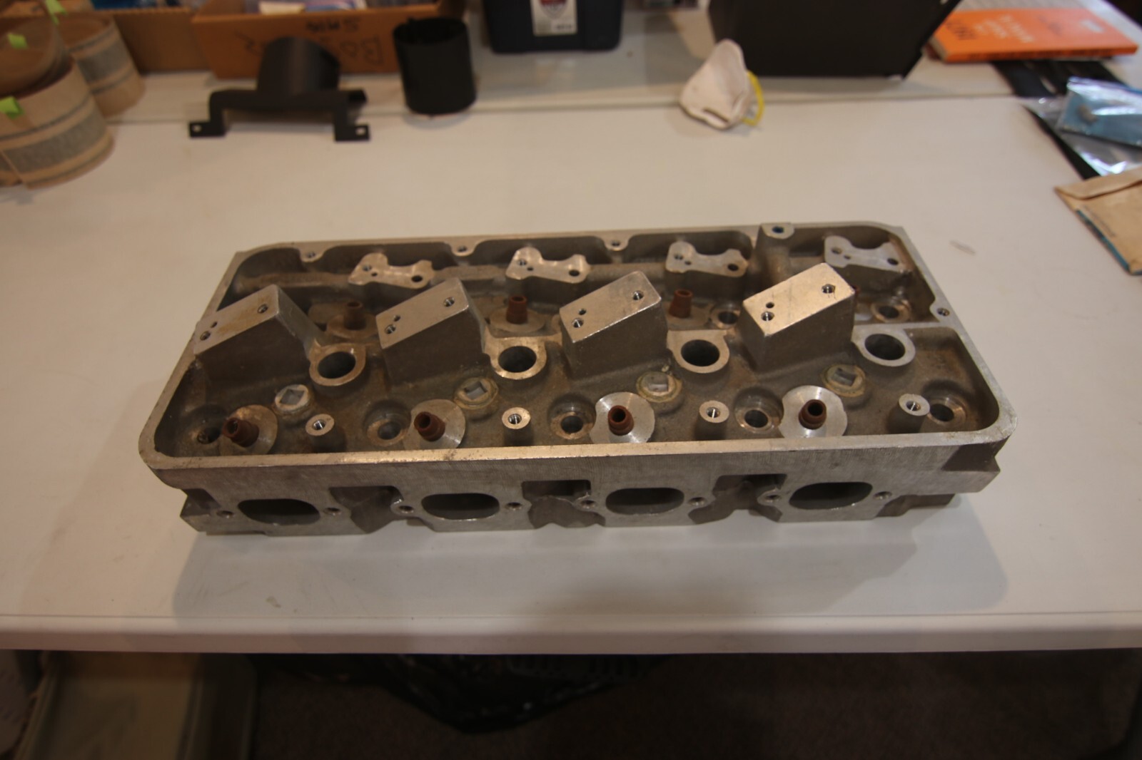 NOS 1969/70 Genuine Ford Boss 429 D Port Nascar cylinder head, Mustang ...