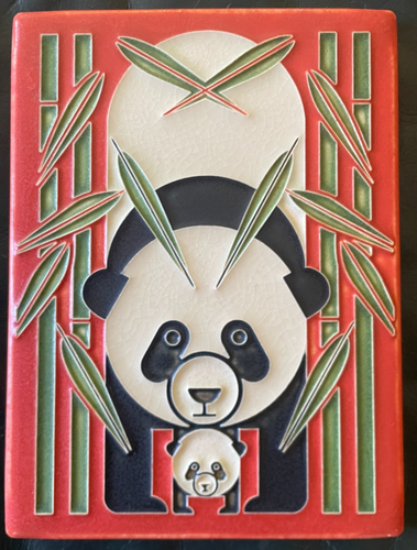 6x8 Motawi Tileworks Art Tile Charley Harper Red Panda Bear Tile SECOND ...
