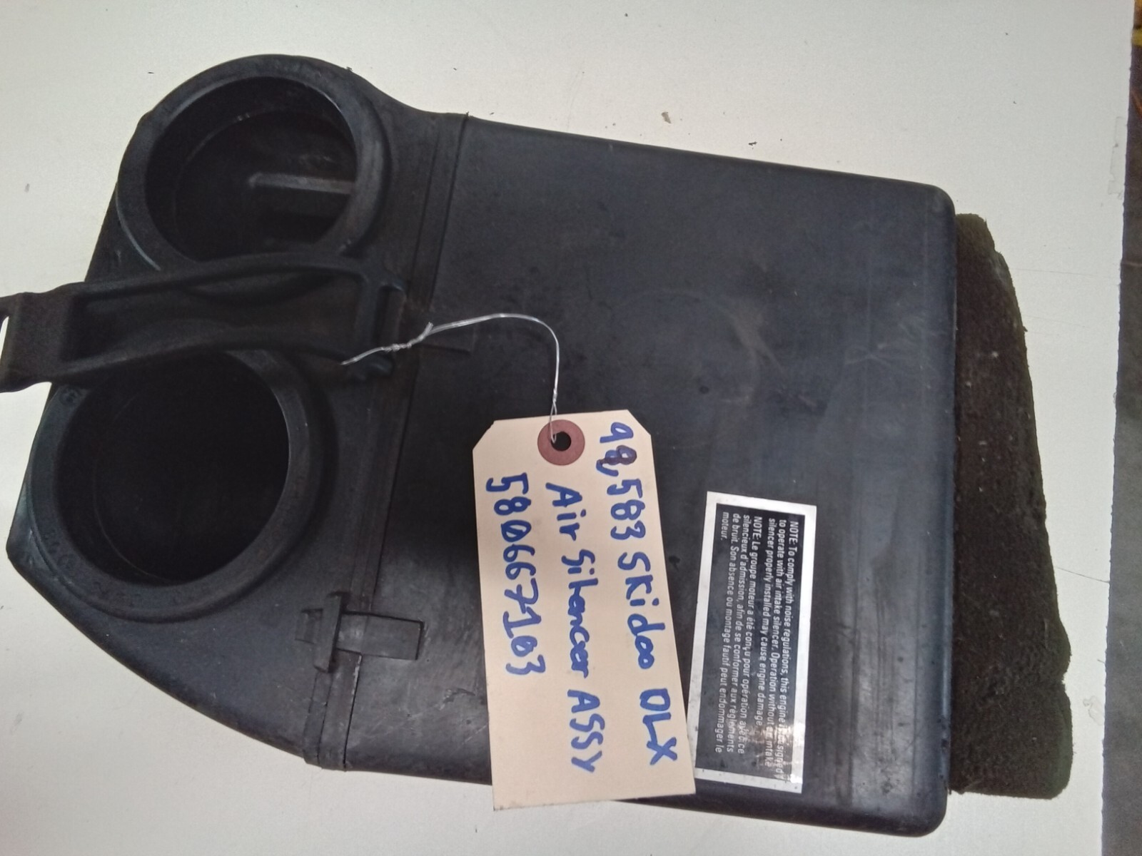 Air Intake Unit Ski-Doo 1998 MXZ 500 Snowmobile # 580667103 for sale ...