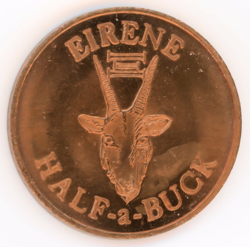 Buck Island (B.V.I.) - (1958) Half-a-Buck CH RED BU Token | eBay