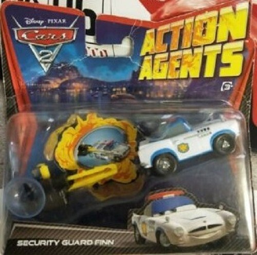 Disney Cars 2 Action Agents Security Guard Finn Brand New In Packaging ...