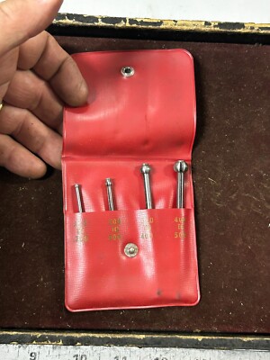 MACHINIST TpCb LATHE TOOL MILL Machinist Starrett Set of Small Hole ...