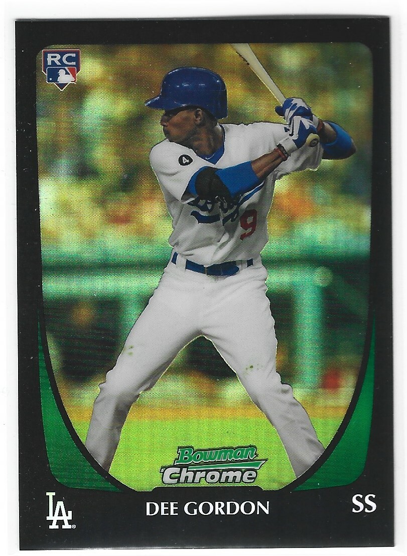 DEE GORDON 2011 BOWMAN CHROME REFRACTOR ROOKIE DODGERS MARLINS MARINERS ...