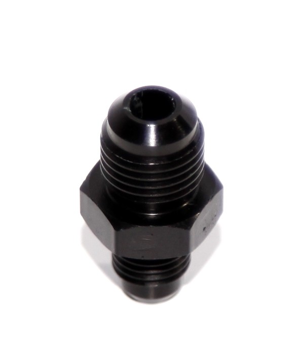 BLACK AN4 4AN TO AN6 6AN Male Thread Straight Aluminum Anodized Fitting ...