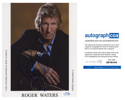 Roger Waters Signed Autograph 8x10 Photo Pink Floyd The Wall ACOA COA ...
