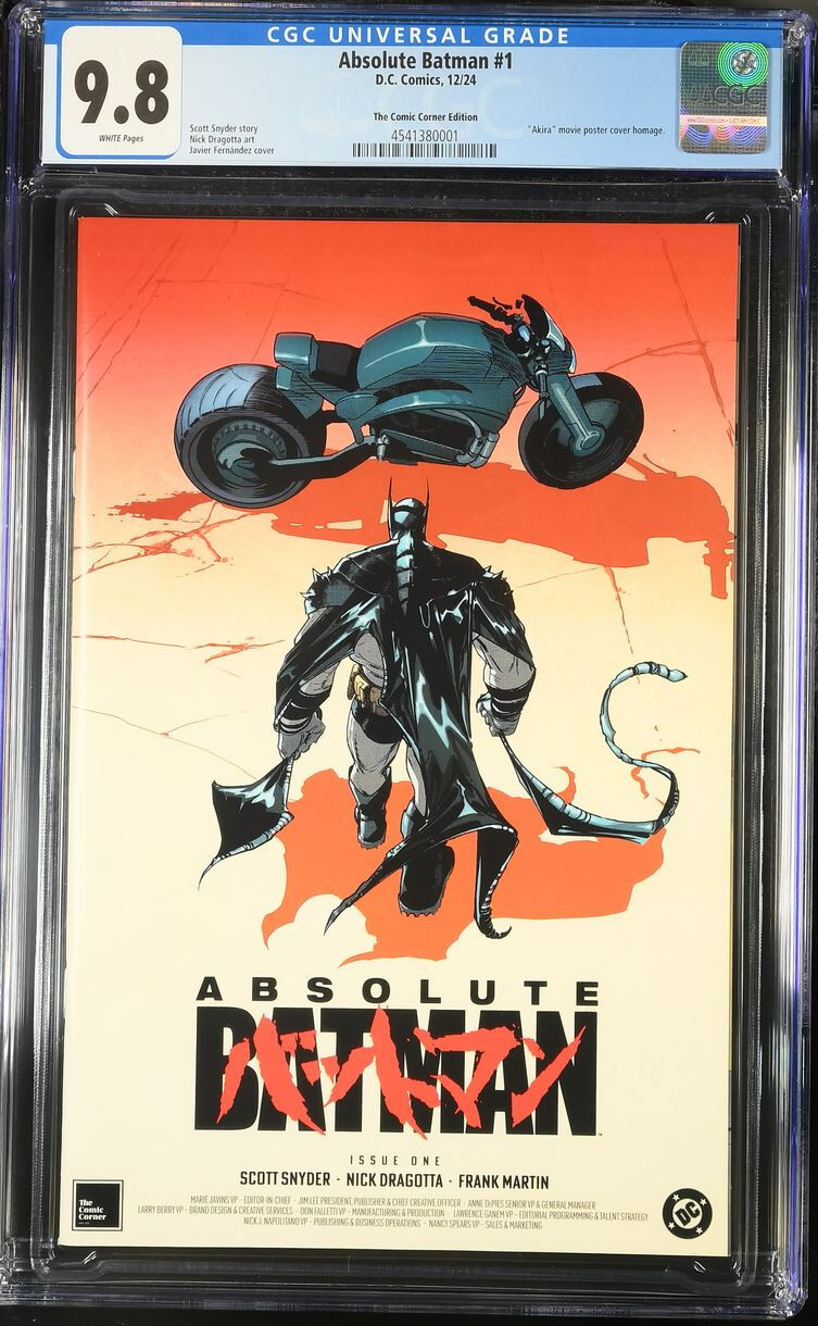 Absolute Batman #1 NYCC 2024 Akira Homage Cover CGC 9.8 | eBay