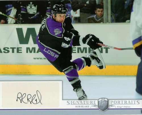 ROB BLAKE 2006-07 BE A PLAYER SIGNATURE PORTRAITS 8x10 AUTOGRAPHED ...