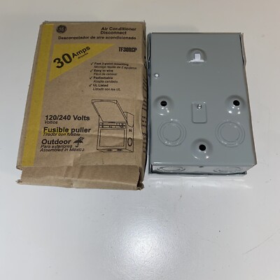 (1) NEW GE 30-Amp 120/240-Volt Fused Air Conditioner Disconnect ...