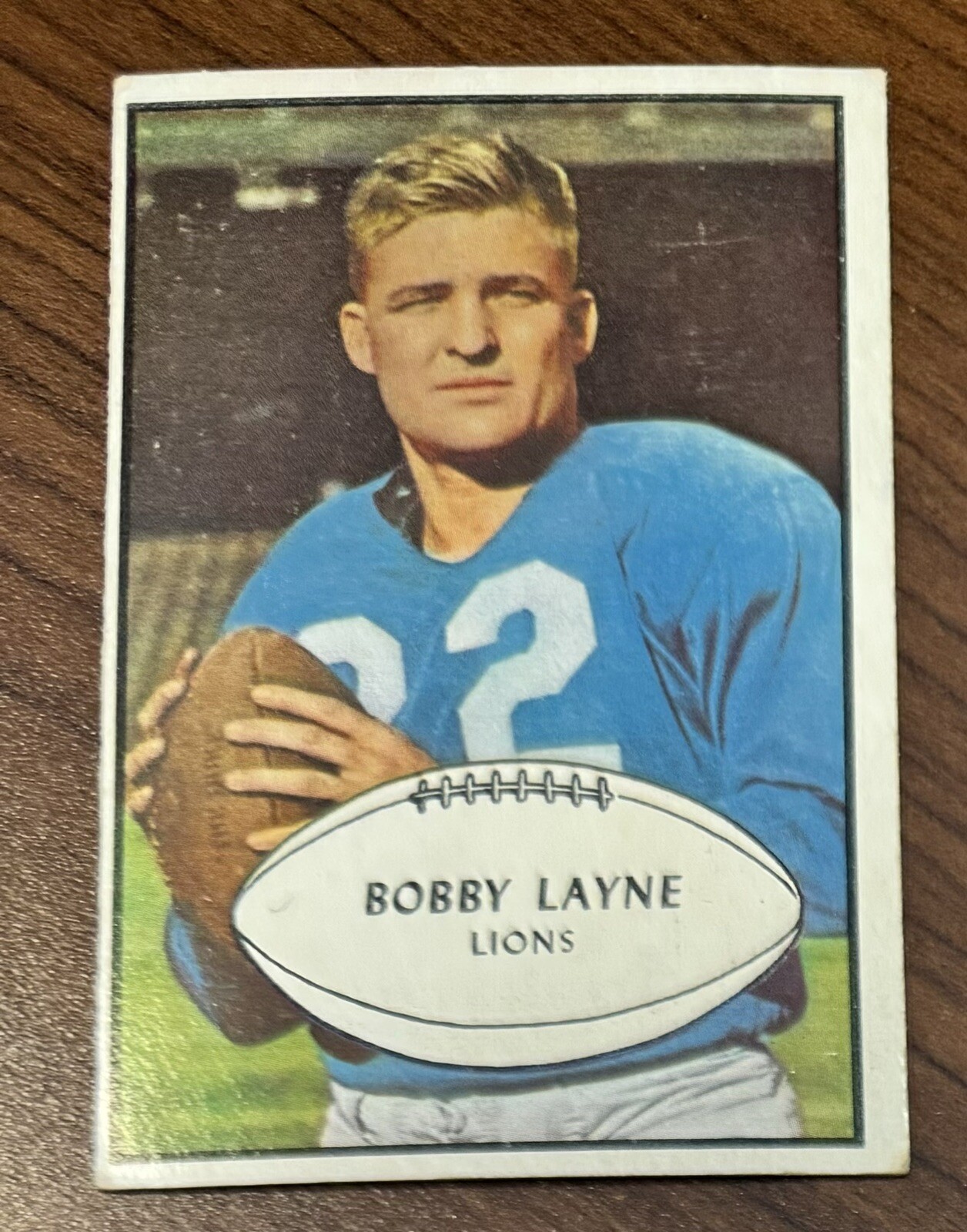 1953 Bowman #21 Bobby Layne Detroit Lions (HOF) | eBay