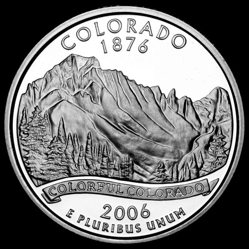 2006 S Colorado State Gem Clad Proof ~ Statehood Washington Quarter ...
