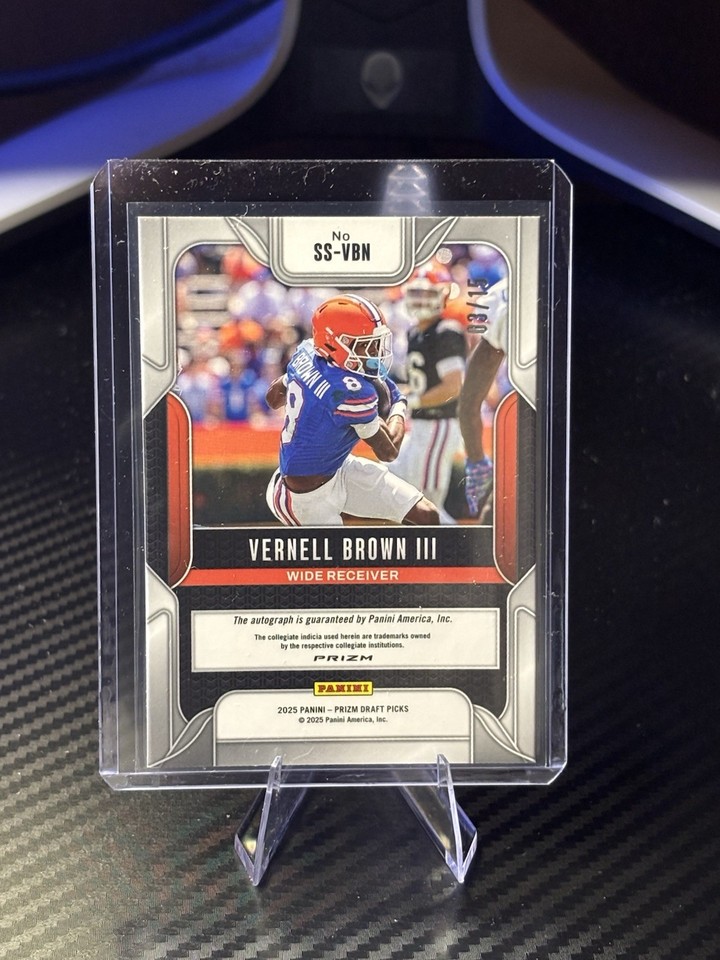 2025 Panini Prizm Draft Picks - Vernell Brown III #SS-VBN Pink Pulsar ...