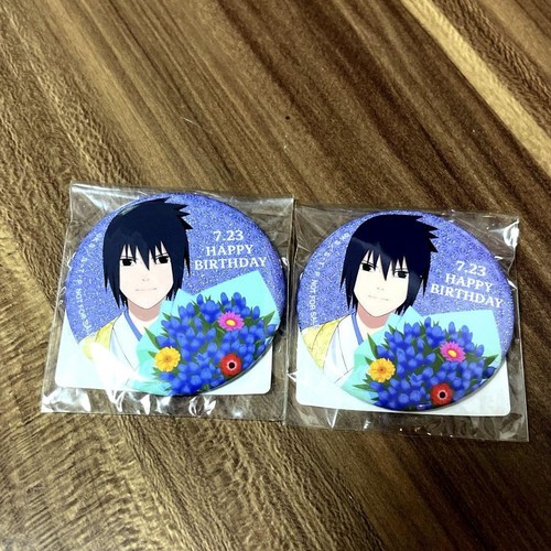 NARUTO Shippuden Animate Limited Can Badge Uchiha Sasuke Birthday Set ...
