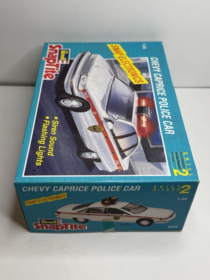 Revell SnapTite Chevy Caprice Police Car #6293 Snap Electronics New | eBay