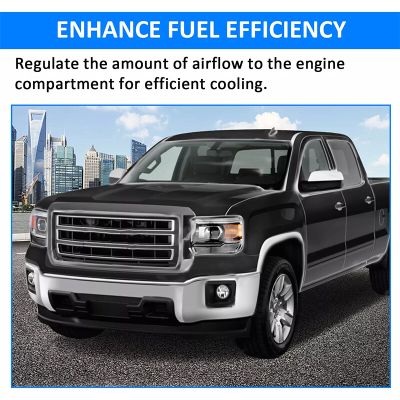 Fit 2014-2019 GMC Sierra 1500 2500 3500 23267374 Bumper Grille Shutter ...