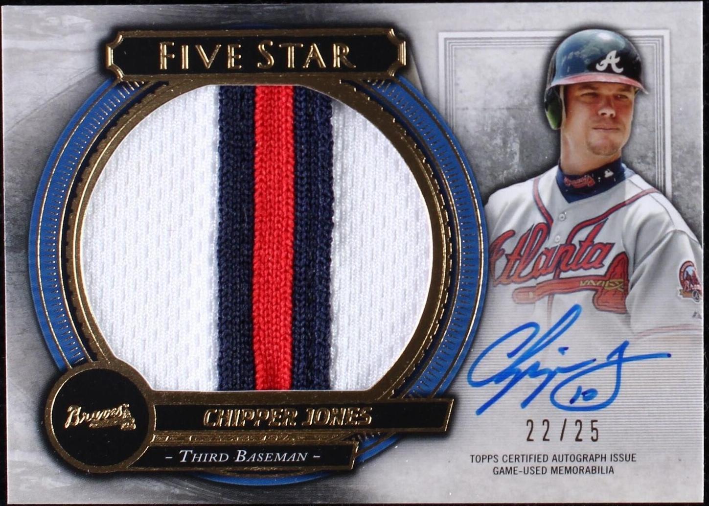 2021 Topps Five Star - Five Star Autographed Jumbo Prime Relics Chipper ...