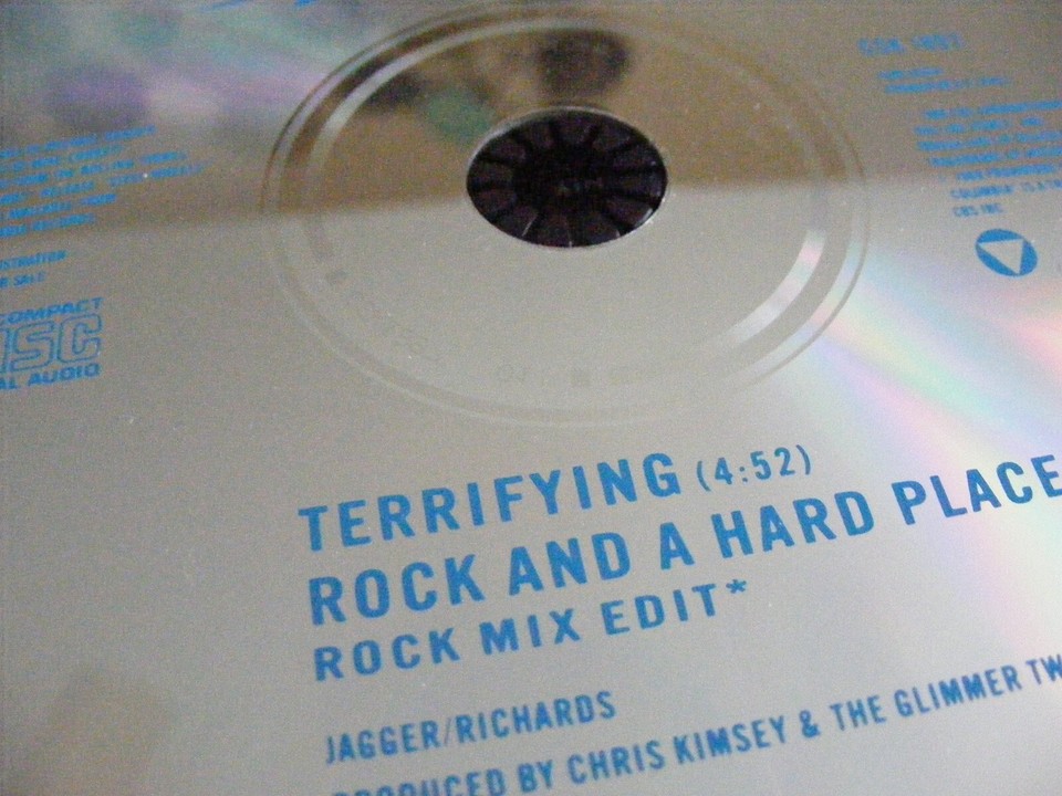 Rolling Stones "Terrifying" & "Rock & A Hard Place" CD Promo CSK 1897 ...