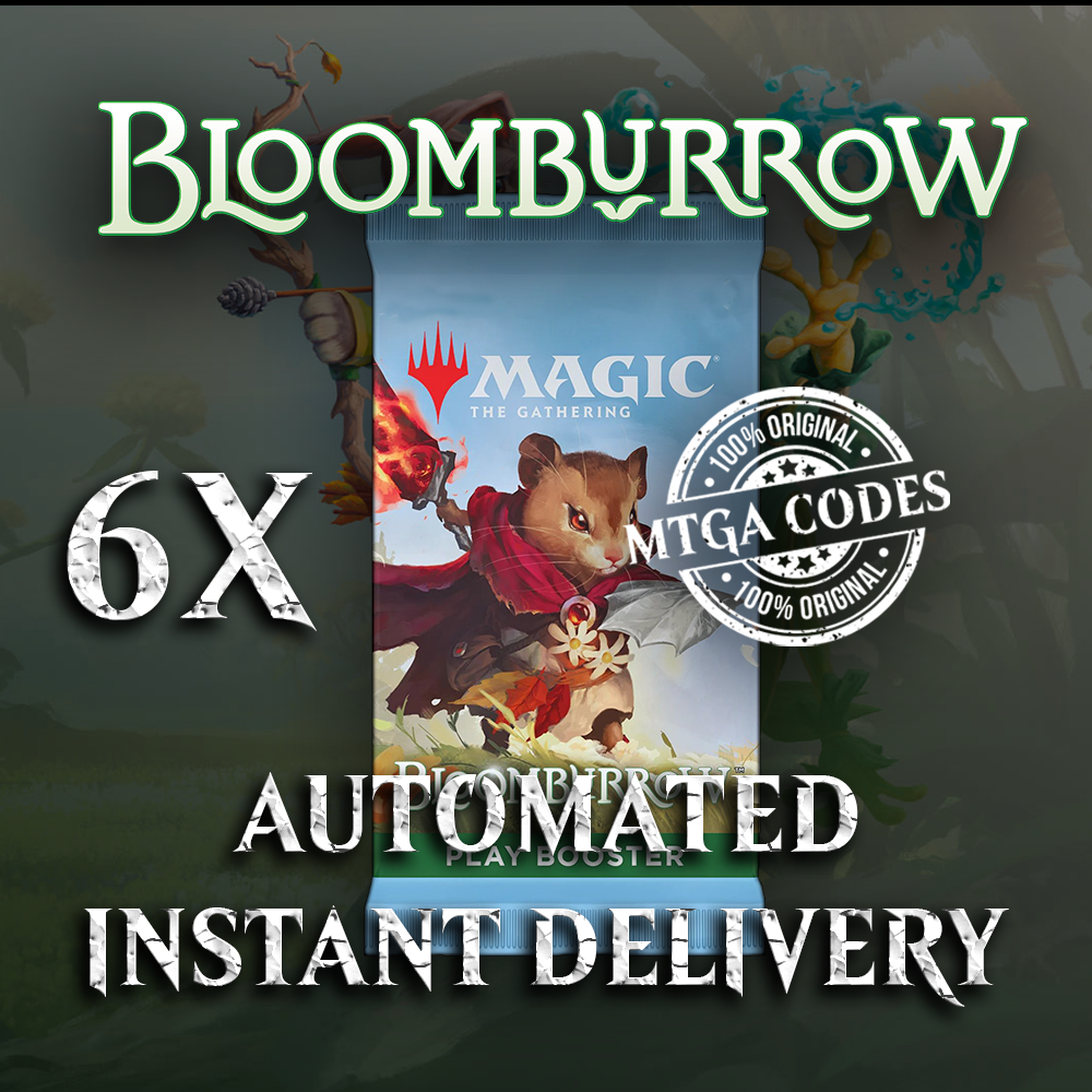 MTG MTGA Arena Code Card Prerelease 6 Booster Packs Bloomburrow BLB | eBay