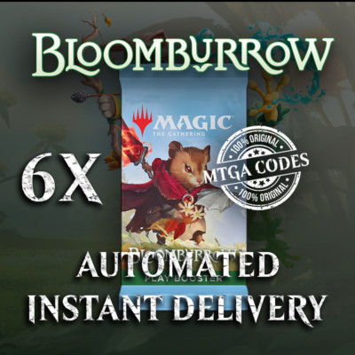 MTG MTGA Arena Code Card Prerelease 6 Booster Packs Bloomburrow BLB | eBay