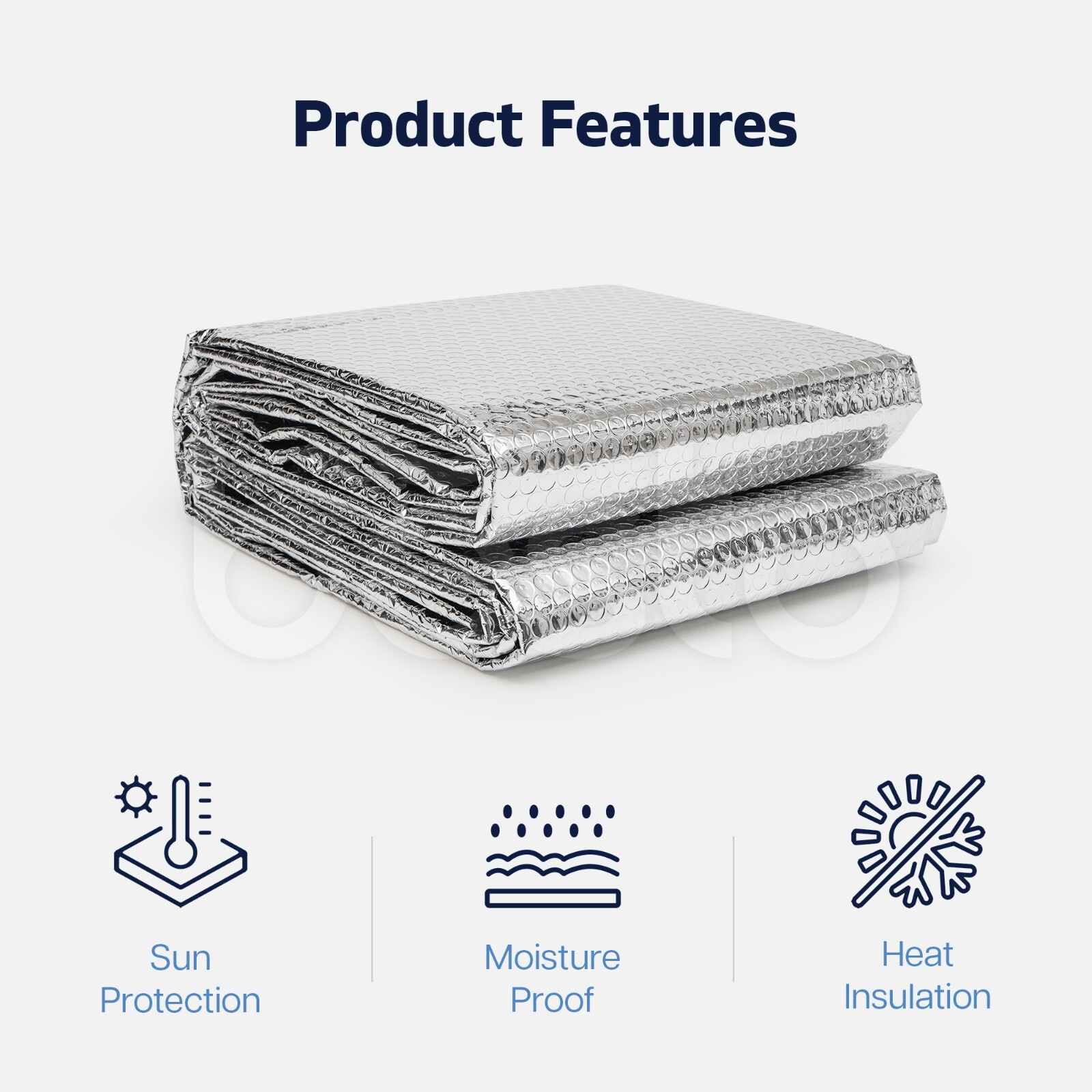 5mx60cm Radiator Reflector Insulation with 3m Sticky Pads Heat ...