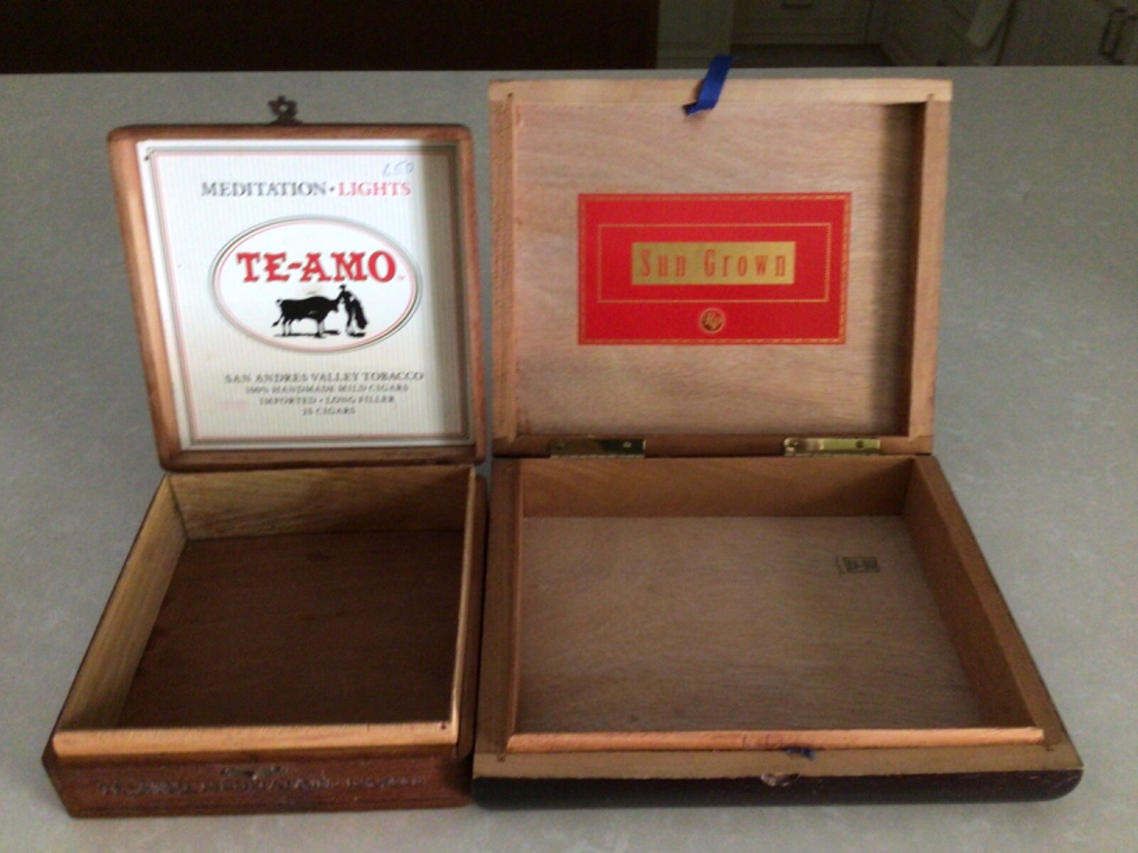 Lot of 5 Empty Wood Cigar Boxes Various Brands | eBay