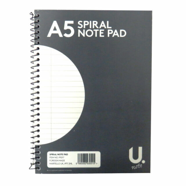 Pennine A5 Spiral Notepad Ruled 160 Paper Wired Jotter Pad for sale ...