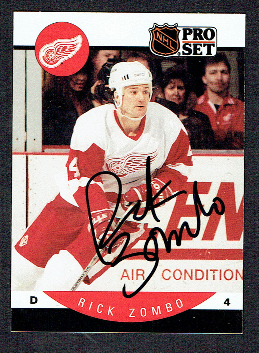 Rick Zombo #80 signed autograph auto 1990-91 Pro Set Hockey Trading ...