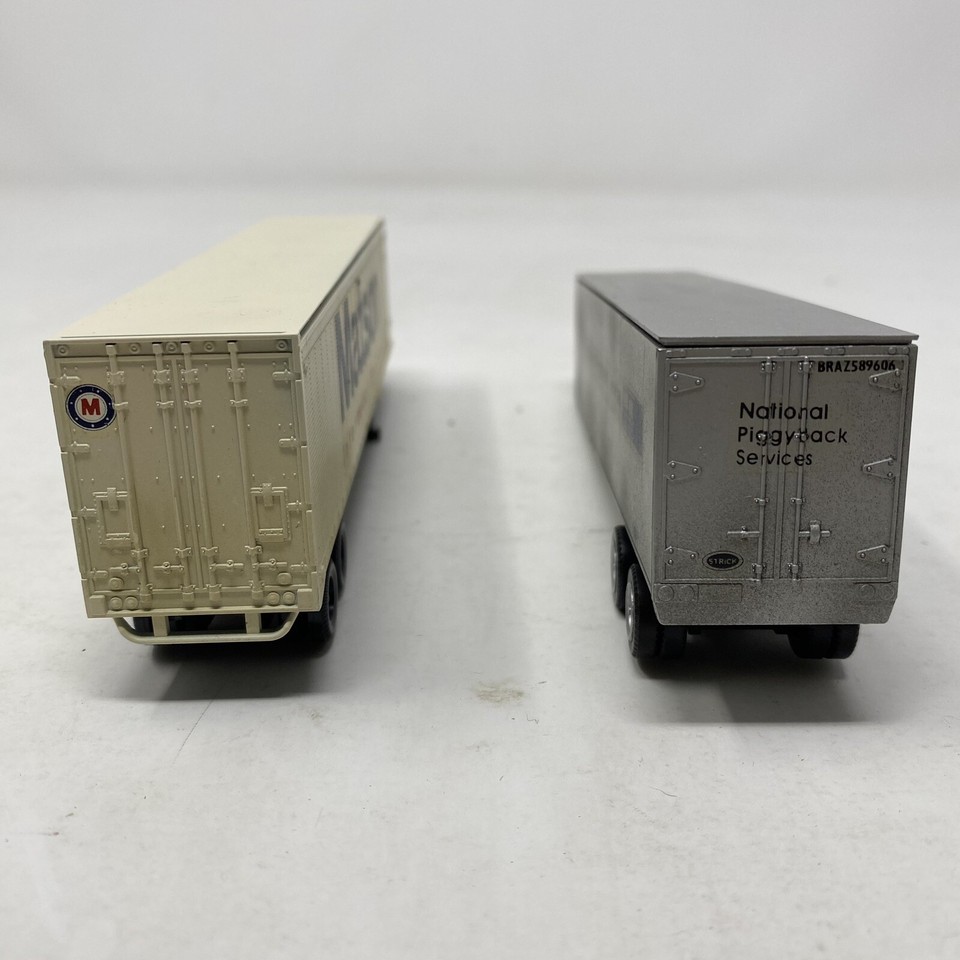 HO Scale Athearn Lot of 2 National Piggyback Services Matson Trailer ...
