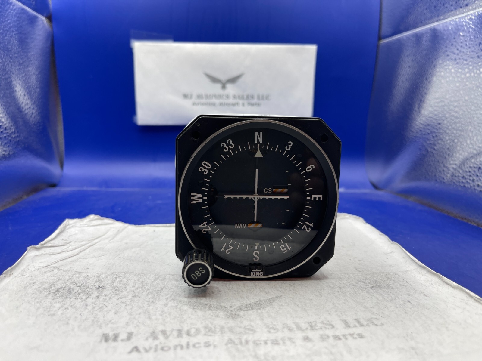 KING KI-209 VOR/LOC/ CONVERTER & GLIDE/SLOPE INDICATOR WITH FAA FORM ...