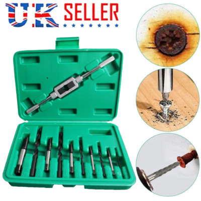 Damaged Broken Screw Extractor Drill Bit Bolt Stud Remover Easy Out Kit ...