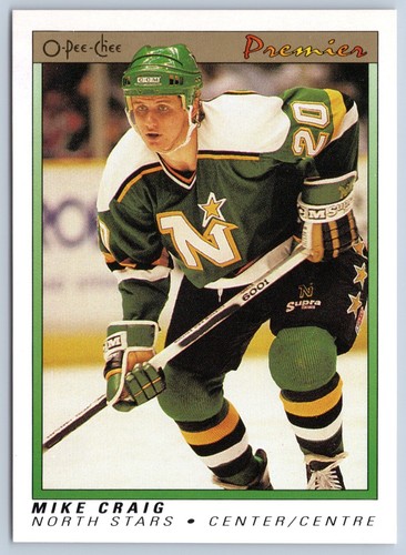 MIKE CRAIG RC UER 1990-91 O-PEE-CHEE PREMIER 90-91 NO 19 NRMINT+ 48633 ...