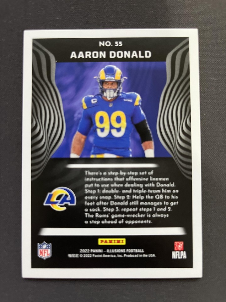 2022 Panini Illusions Hobby #55 Aaron Donald Los Angeles Rams Football ...